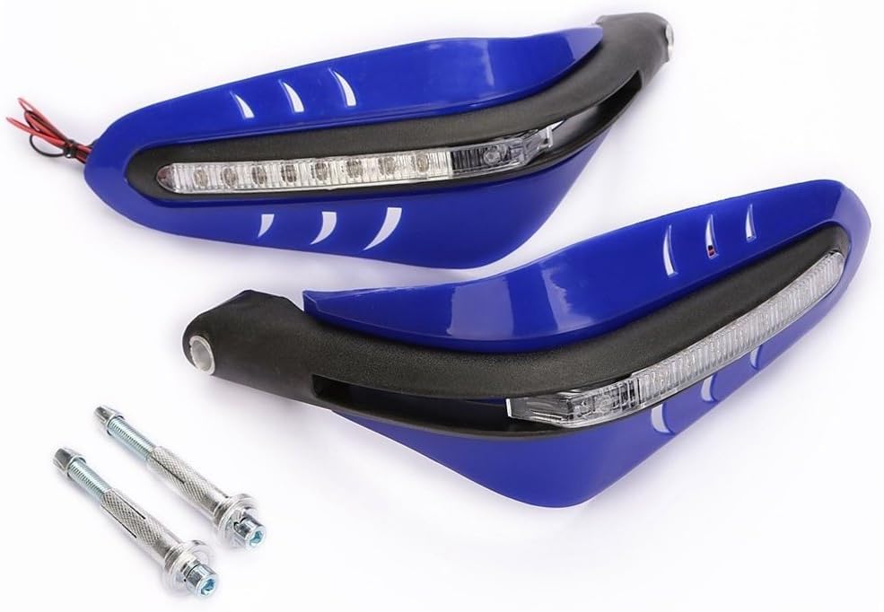 Amazon.com: Motorcycle Handguards Handlebar Brush Bar with LED DRL Turn ...