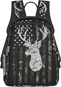 Amazon.com | NiYoung Deer Camo Camouflage American Flag Hunting Casual ...