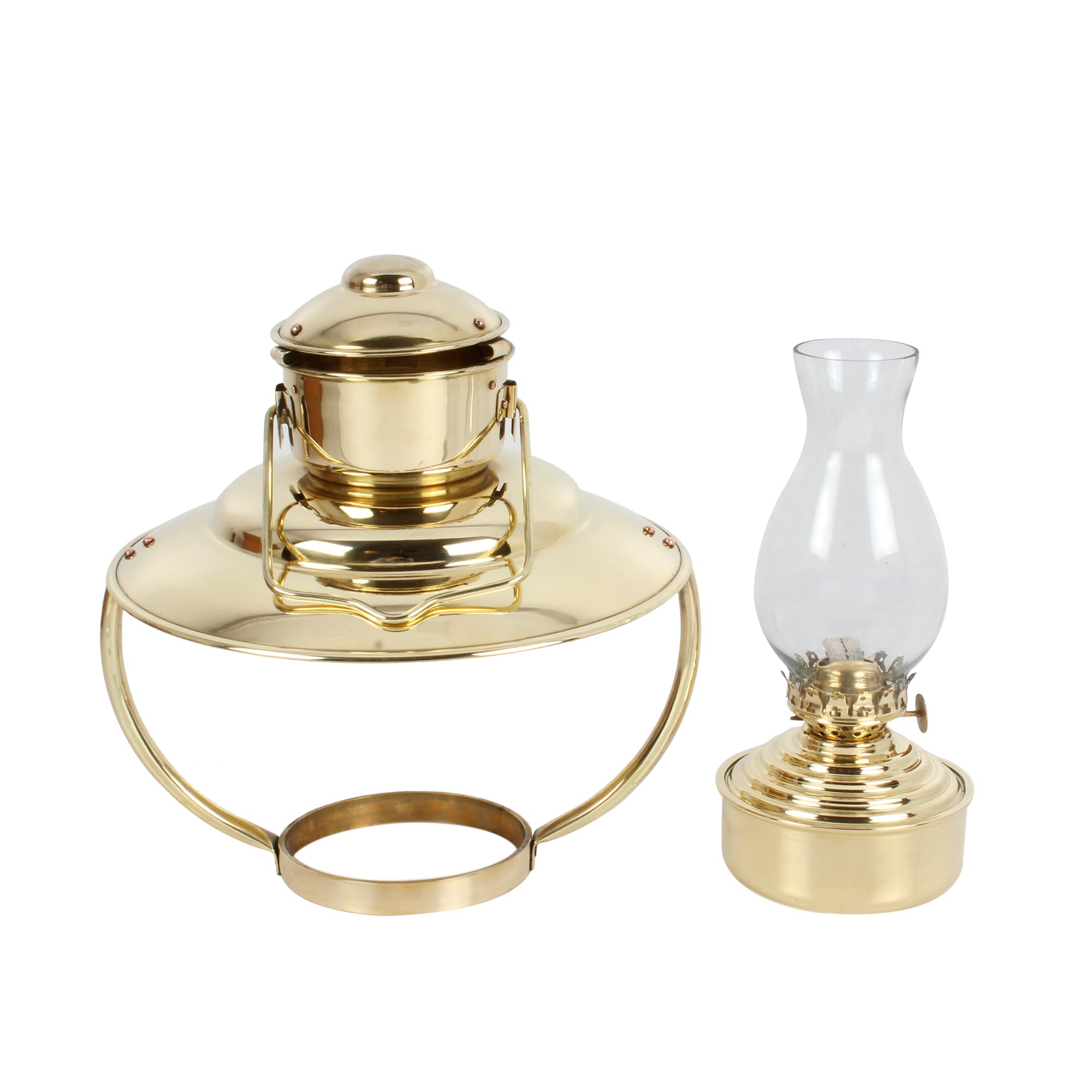 Amazon.com: Nautical Brass Trawler Lamp Hanging Oil Lanterns Nautical ...