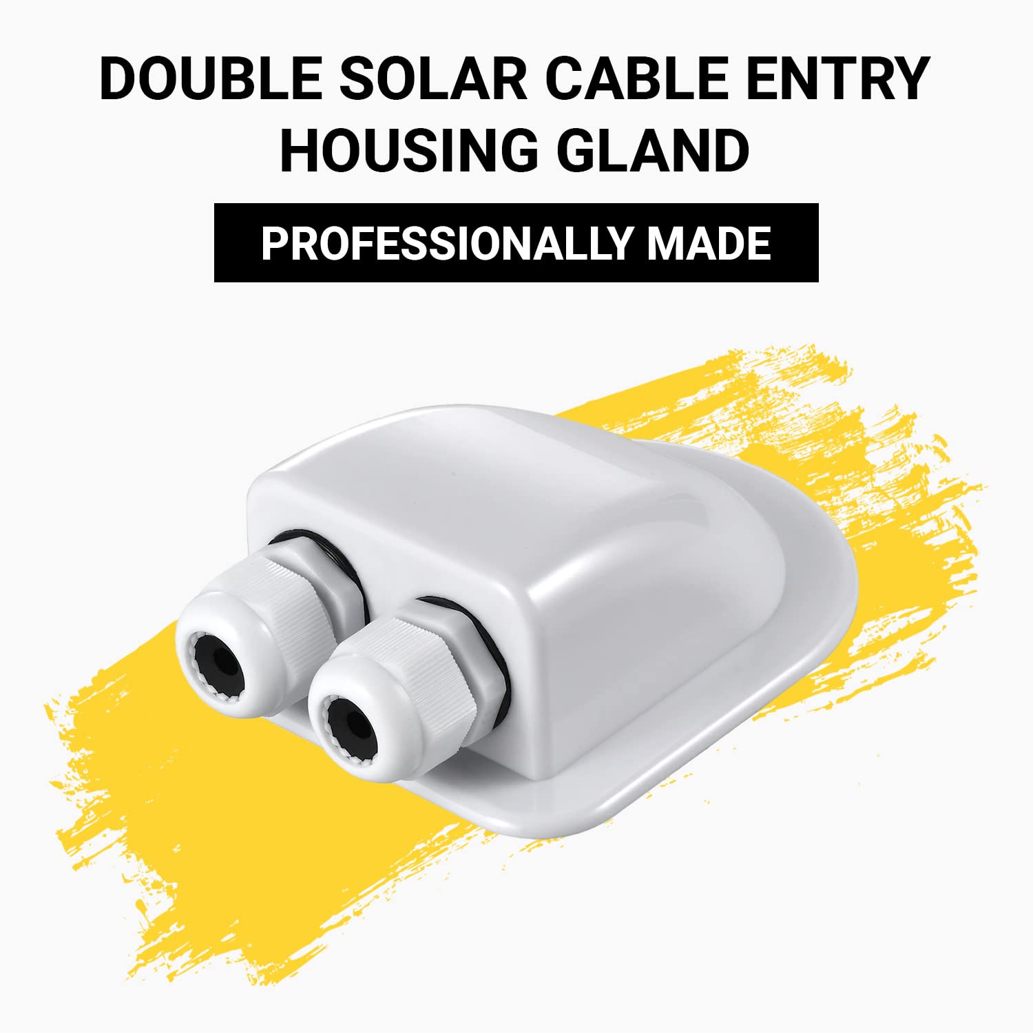 Snapklik.com : Spartan Power White ABS Double Solar Cable Entry Housing ...