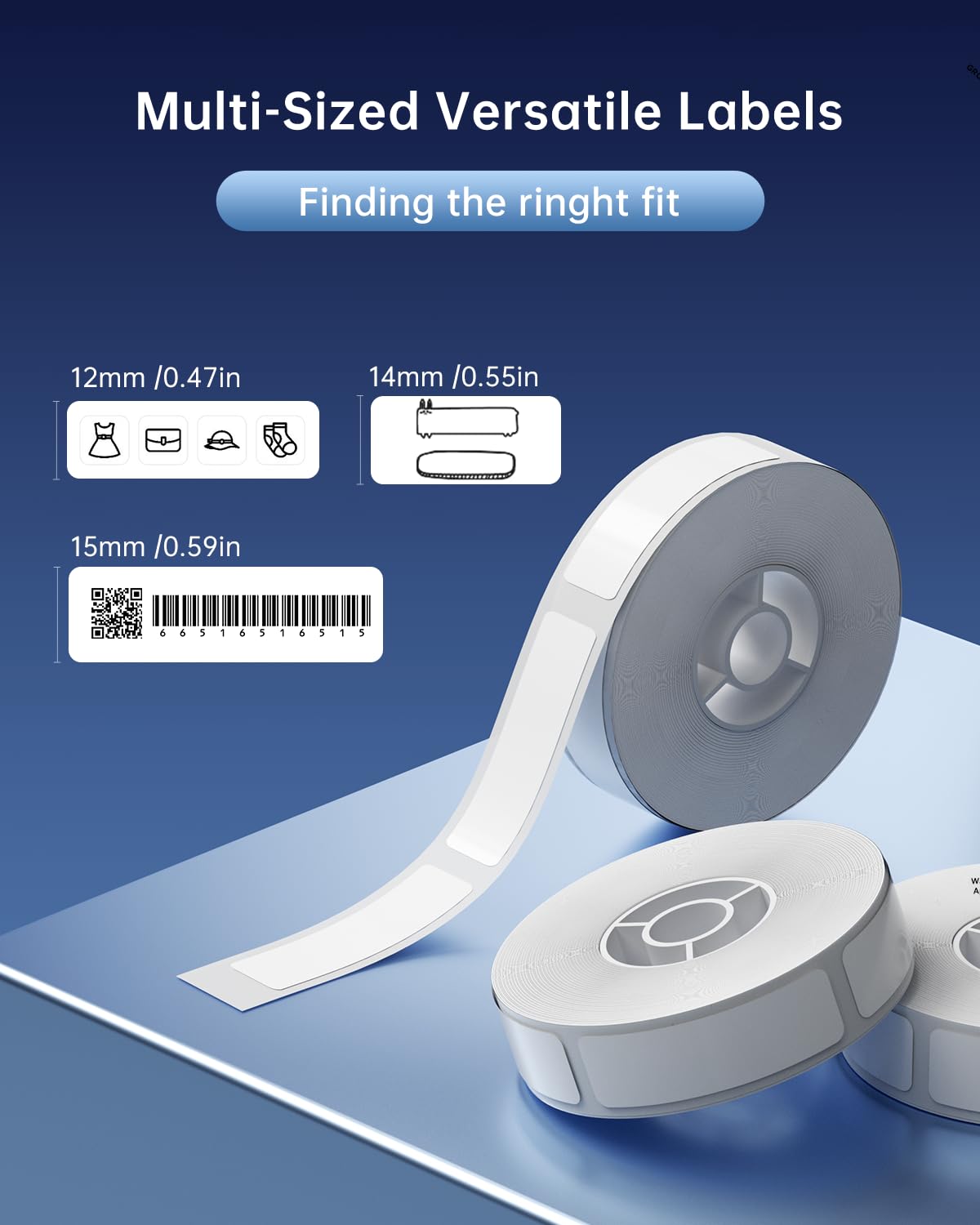 Snapklik.com : NIIMBOT Label Maker Tape 1440mm White Label Print Paper ...