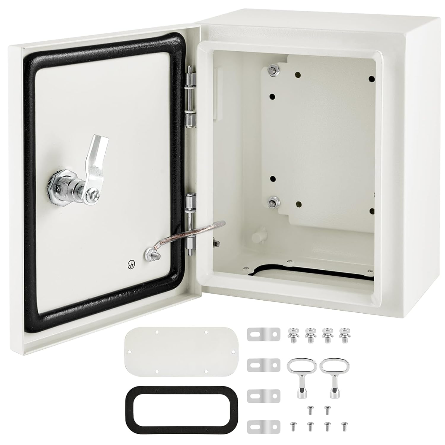TOTUFY Outdoor Electrical Box Waterproof (12.6 x 8.3 x 5.2 inch)+ Metal ...