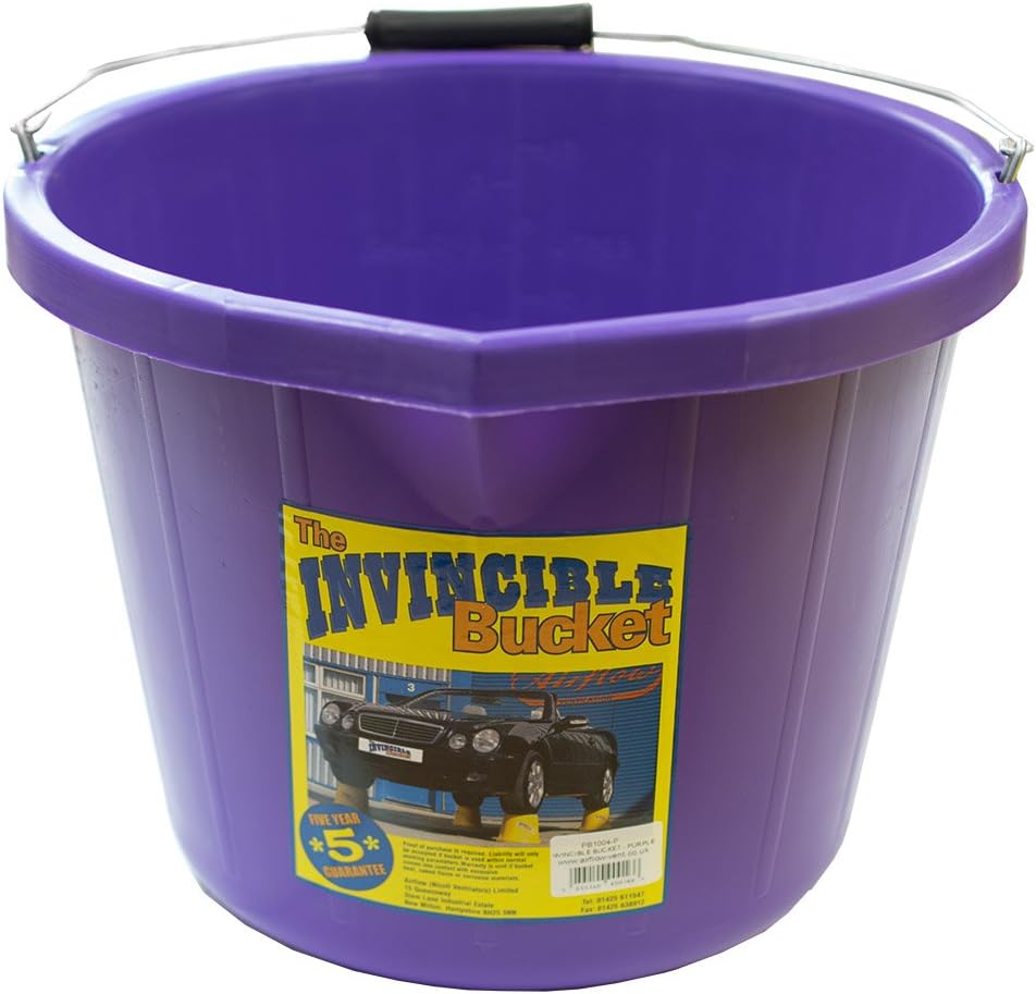 Airflow Heavy Duty Invincible Builders Bucket Purple 3 Gallon 15 Litre ...