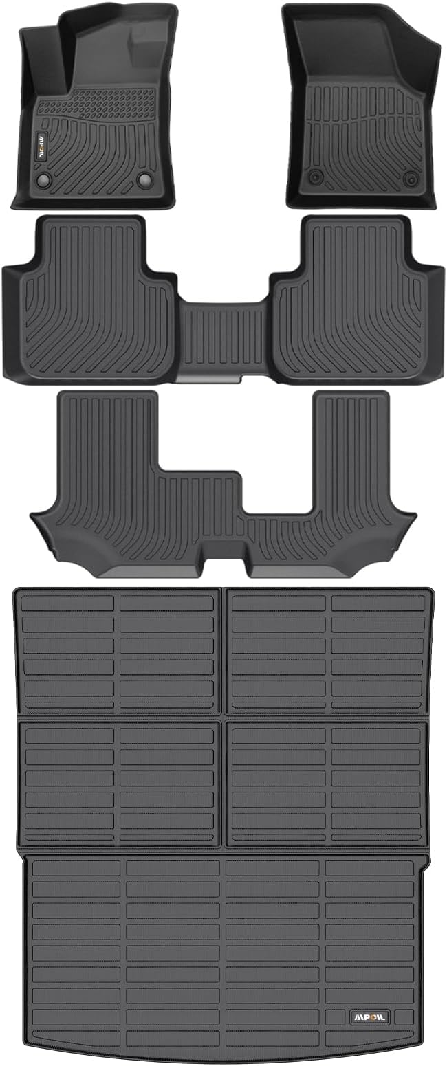 Amazon.com: AIPOIL® Floor Mats & Cargo Liner Set for 2018-2024 2025 VW ...