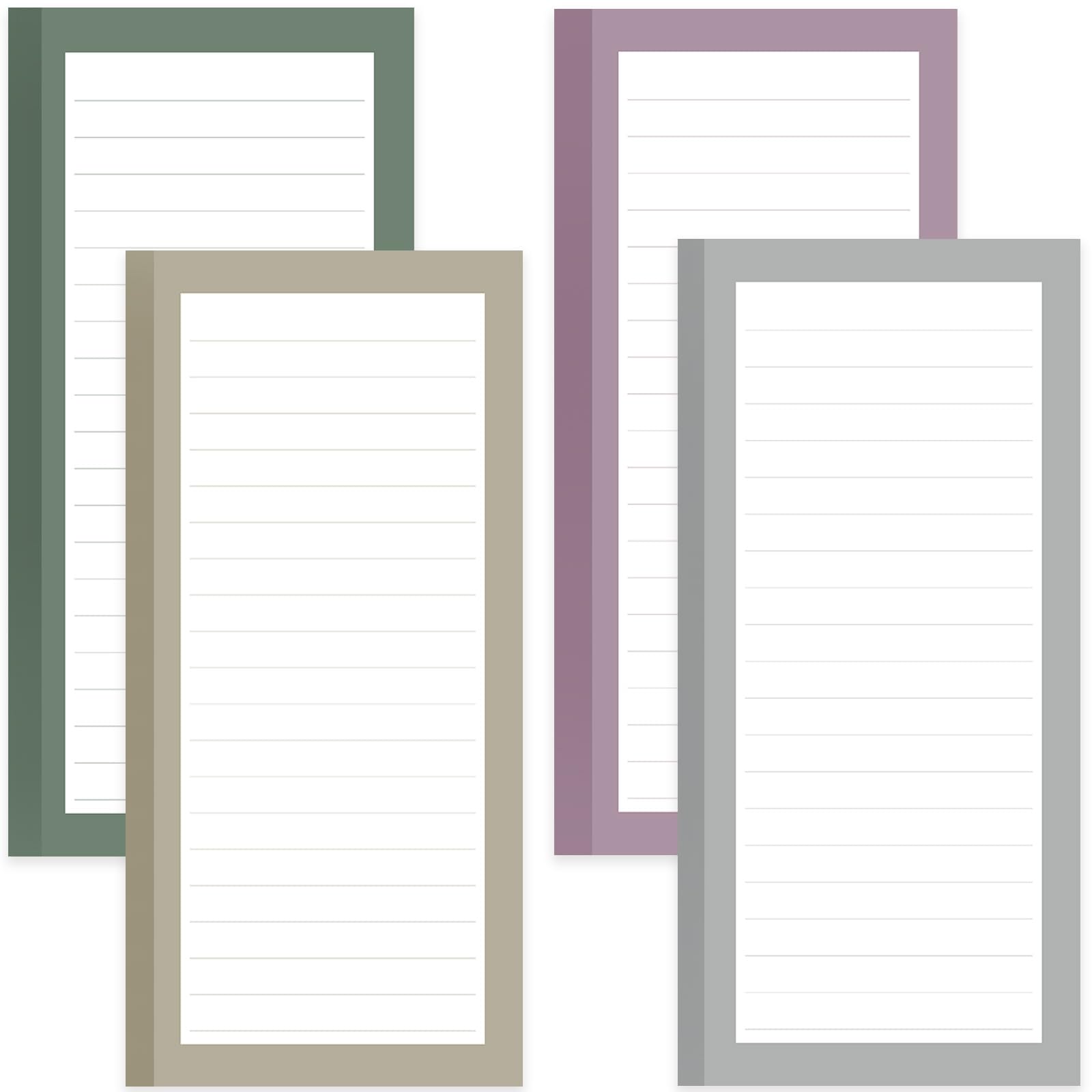 Snapklik.com : Lannso 4 Pack Magnetic Notepads For Refrigerator, 200 ...