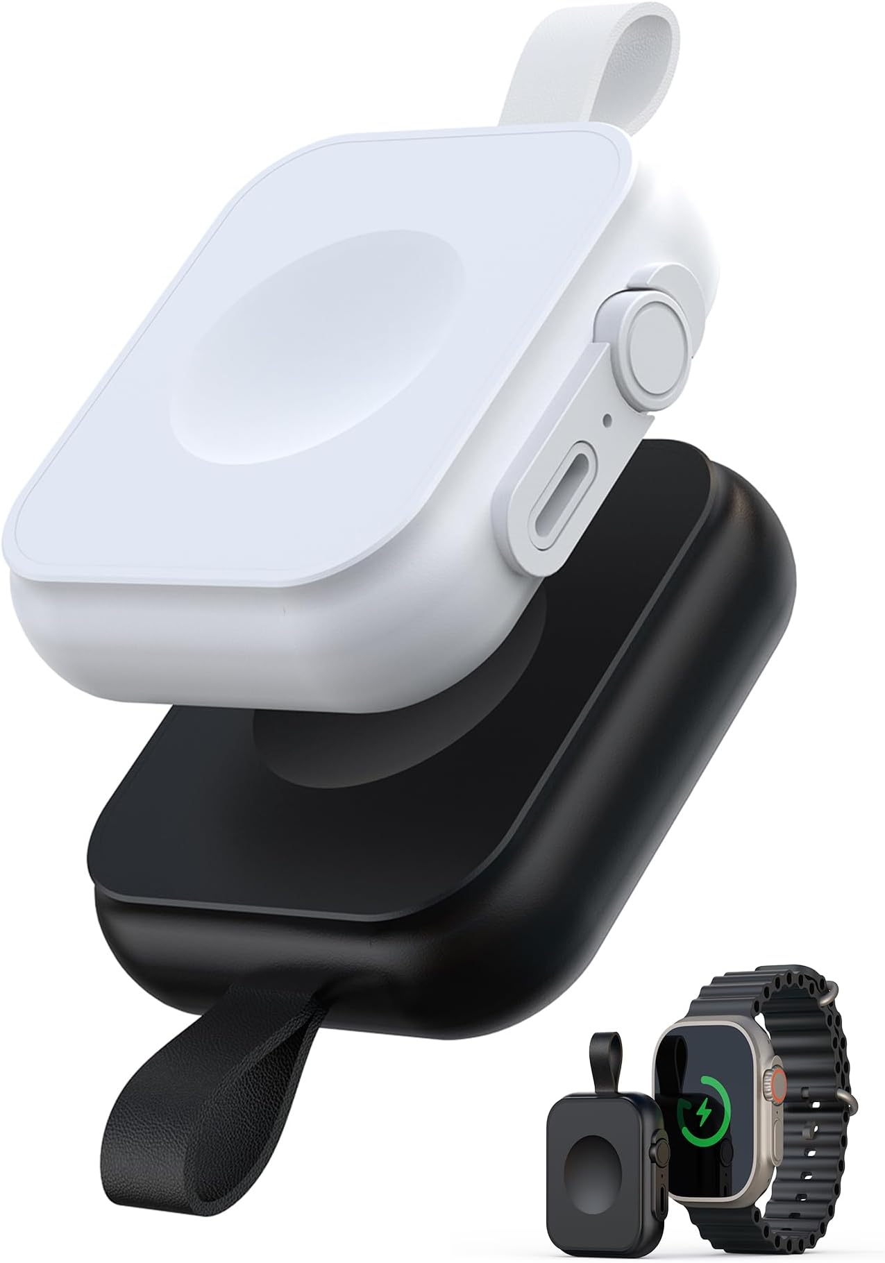 Amazon.com: DEKSMO 2 Packs Wireless Portable Charger for Apple Watch ...