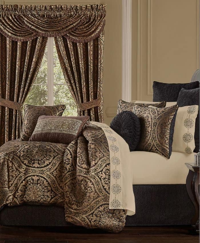 Amazon.com: Five Queens Court Monaco Queen 4Pc. Comforter Set ...