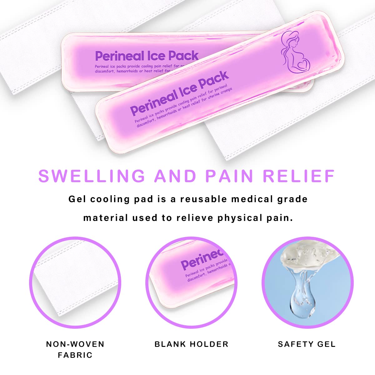 Snapklik.com : Perineal Ice Packs For Postpartum Reusable, Perineal ...