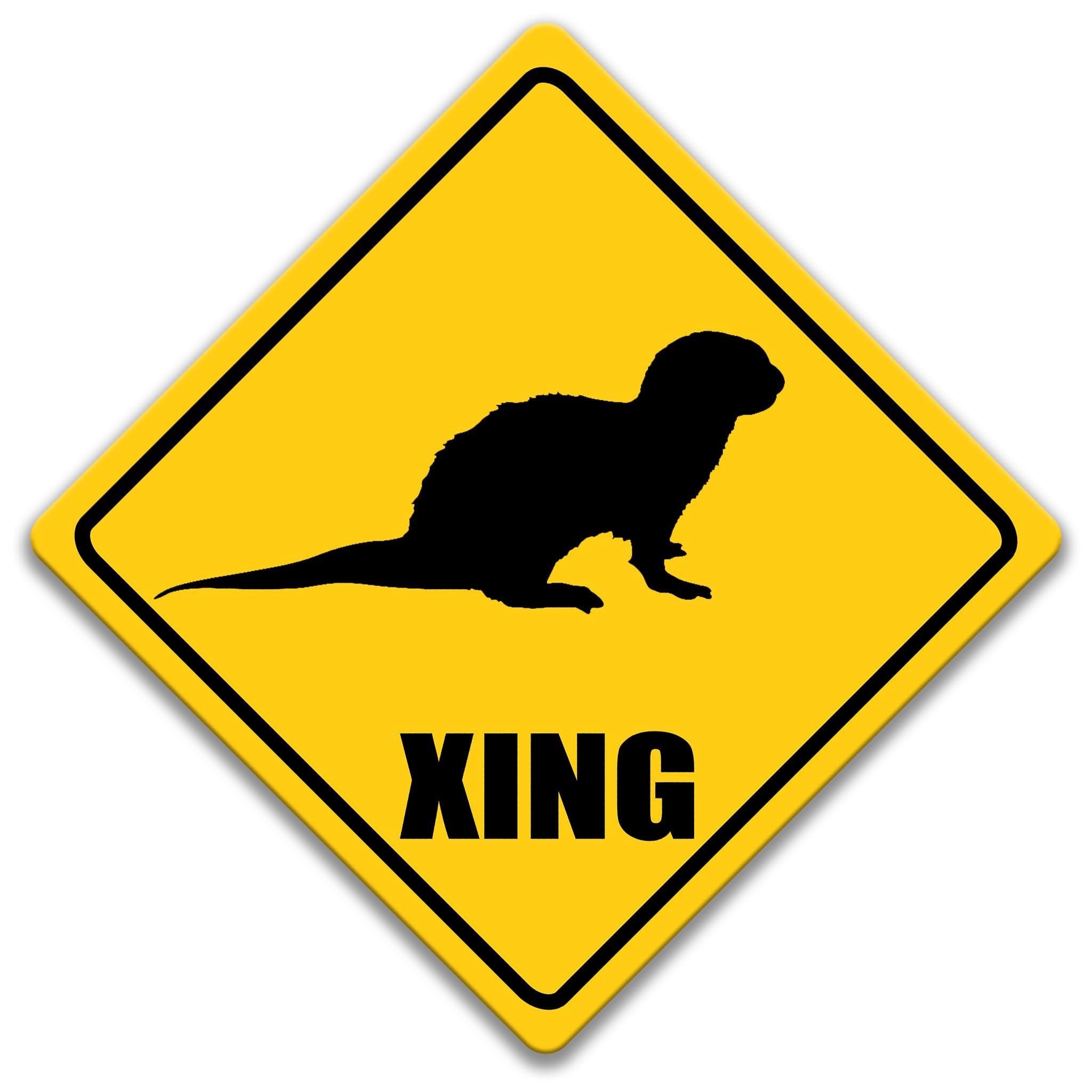 Otter Crossing Sign 8 Eyebrow Raising Animal Crossing Signs From