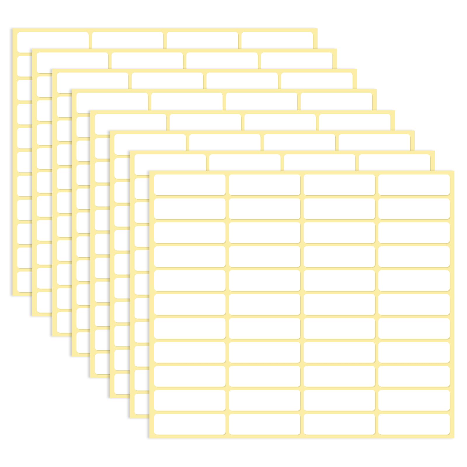 Amazon.com : 1980 Pcs Blank File Folder Labels 0.5x1.75 Inch Writable ...