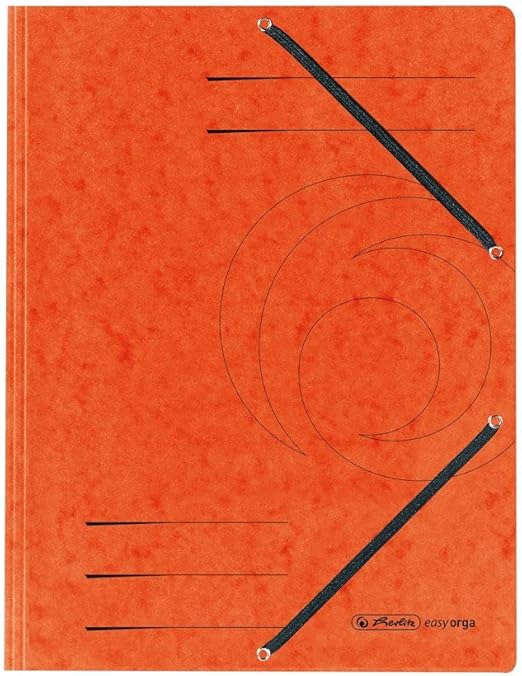 Herlitz Eckspannmappe Quality, A4, Karton, orange : Amazon.de ...