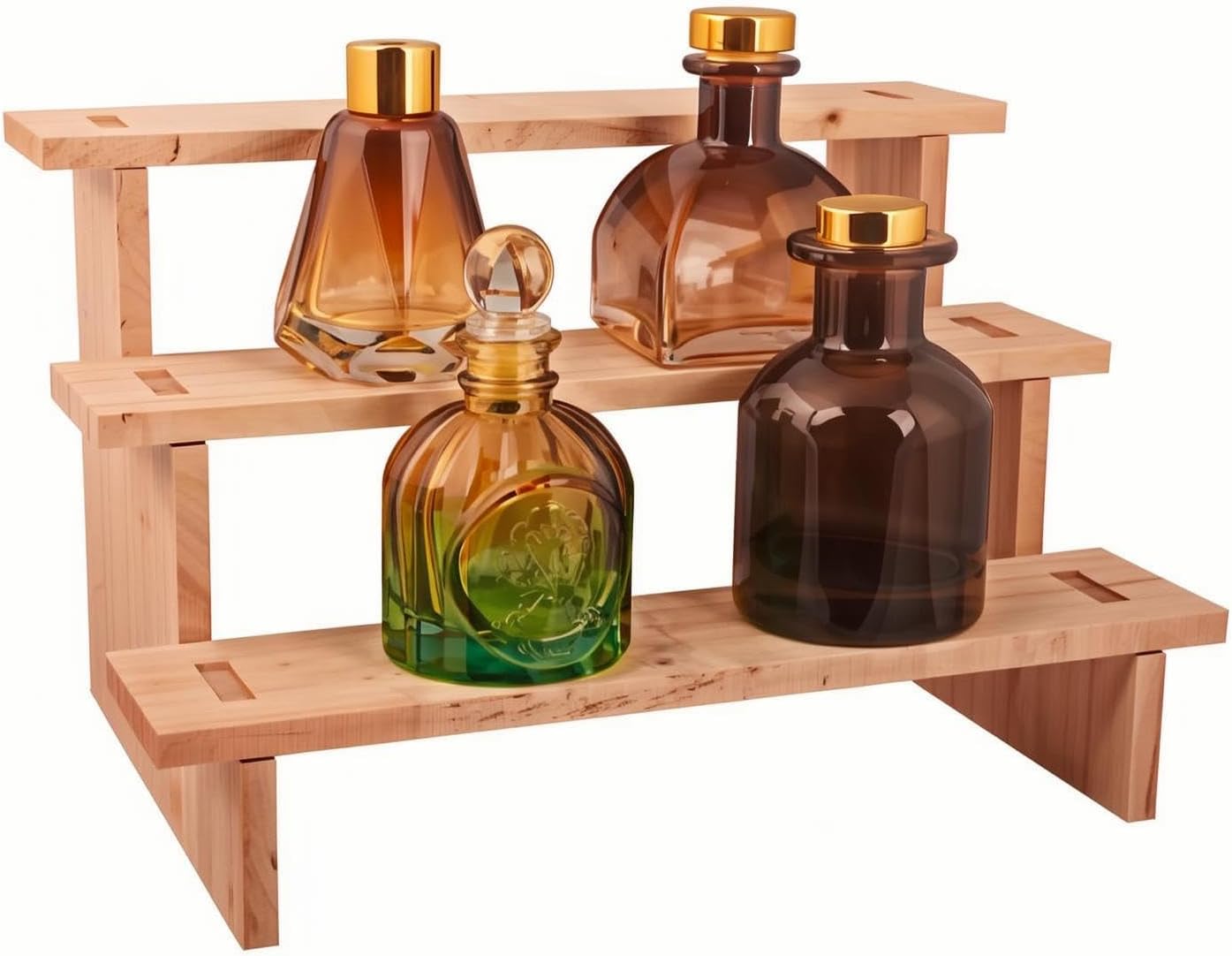 Amazon.com: 6 Pack Small Wood Display Risers, Cologne Perfume Organizer ...