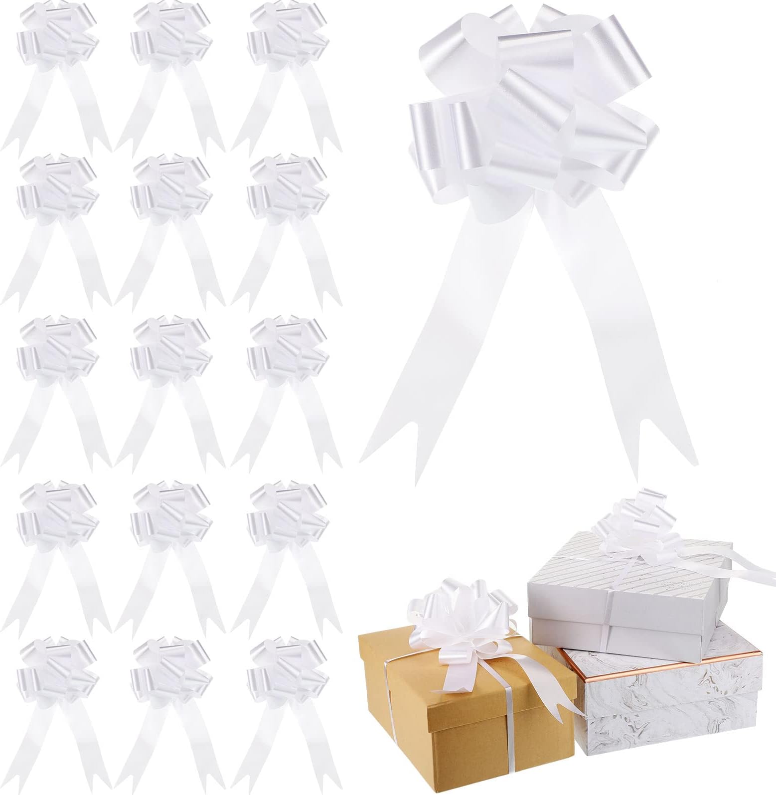 Amazon.com: 100 Pcs 5 Inch Christmas Pull Bows for Gift Wrapping, Gift ...