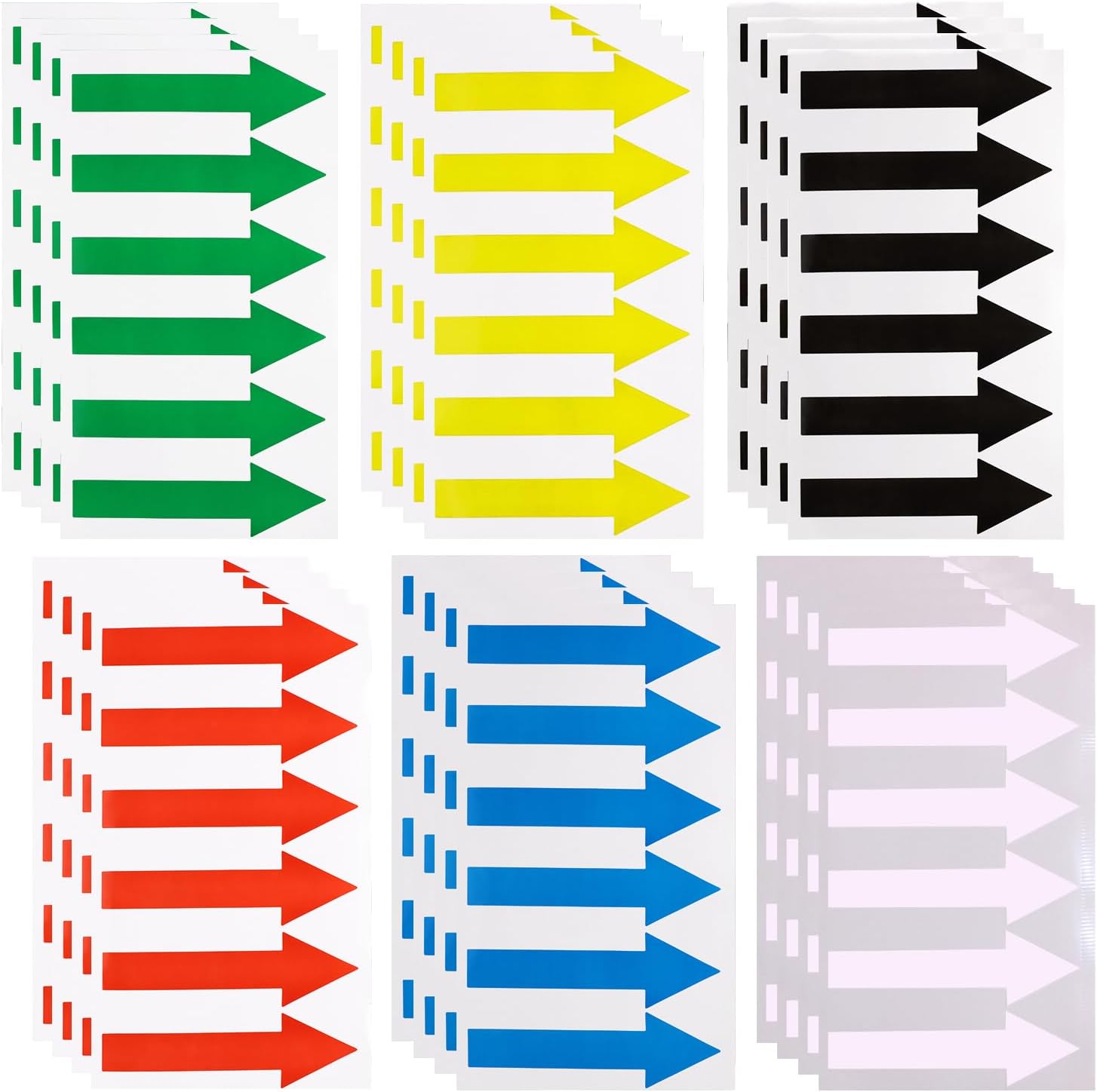 Amazon.com : 40 Pieces 8 Inch Arrow Sticker,Removable Adhesive ...