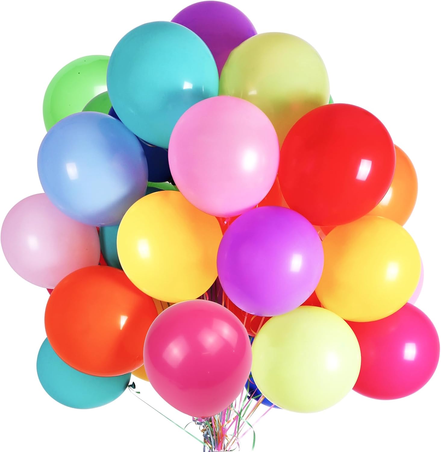 Amazon.com: Jsocoah Balloons Assorted Colors, 12 Inches (120 Pack ...