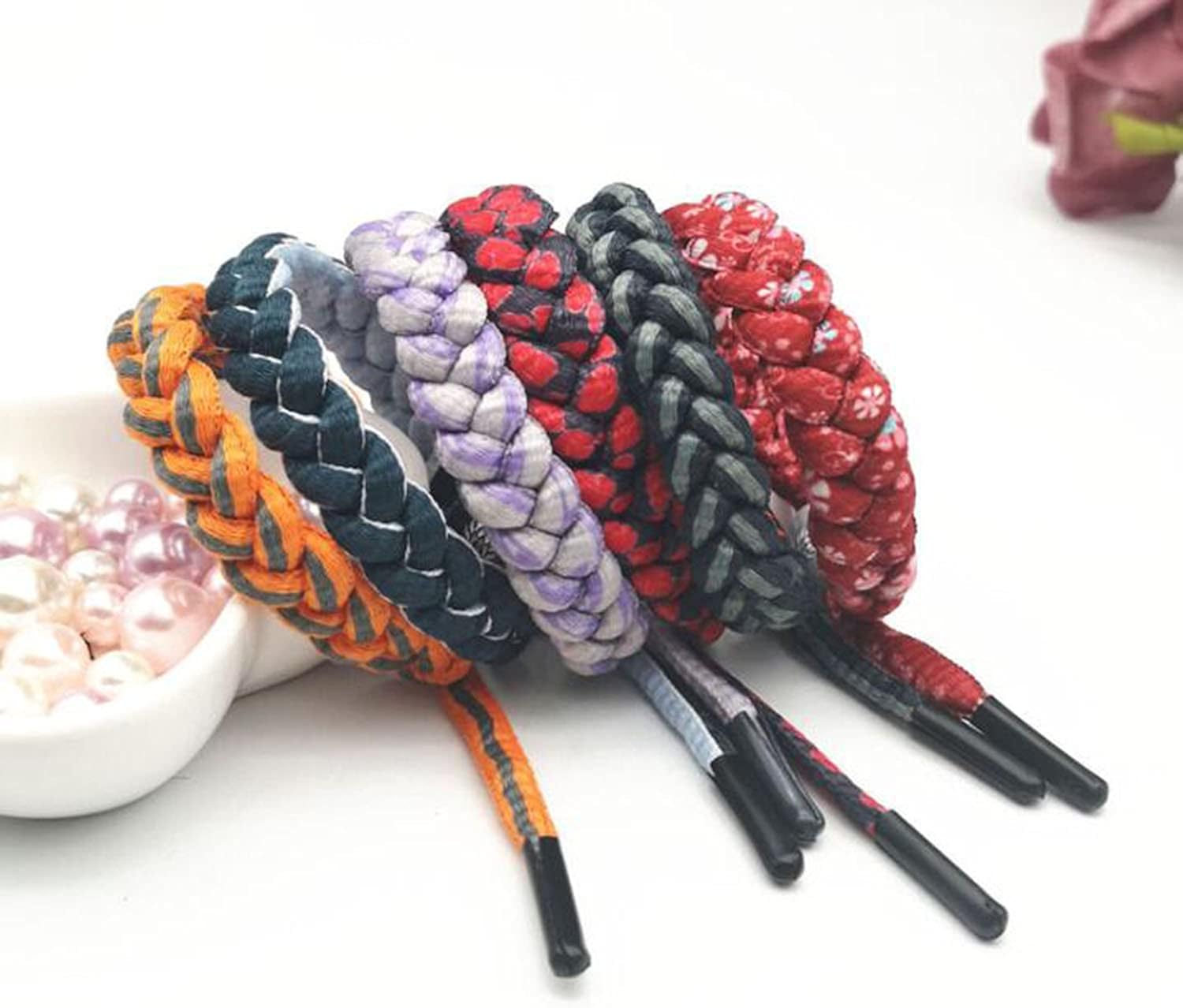 6Pcs Naruto Naruto Cosplay Bracelet Shippuden Braided Wristband Symbol ...