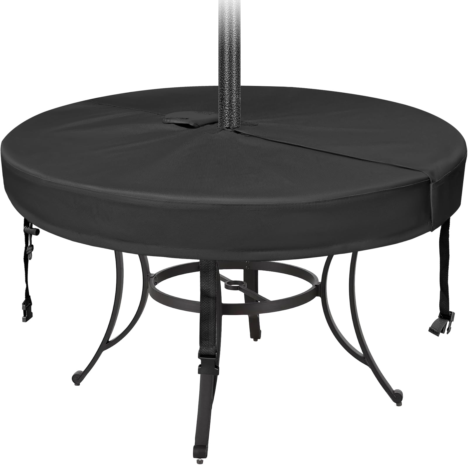 Amazon.com: SUNICO Round Patio Table Cover with Umbrella Hole 70" Dia x ...
