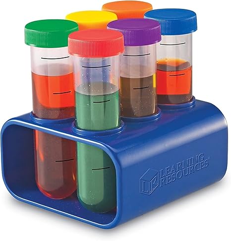 Learning Resources Primary Science Jumbo Test Tubes with Stand, Set of ...