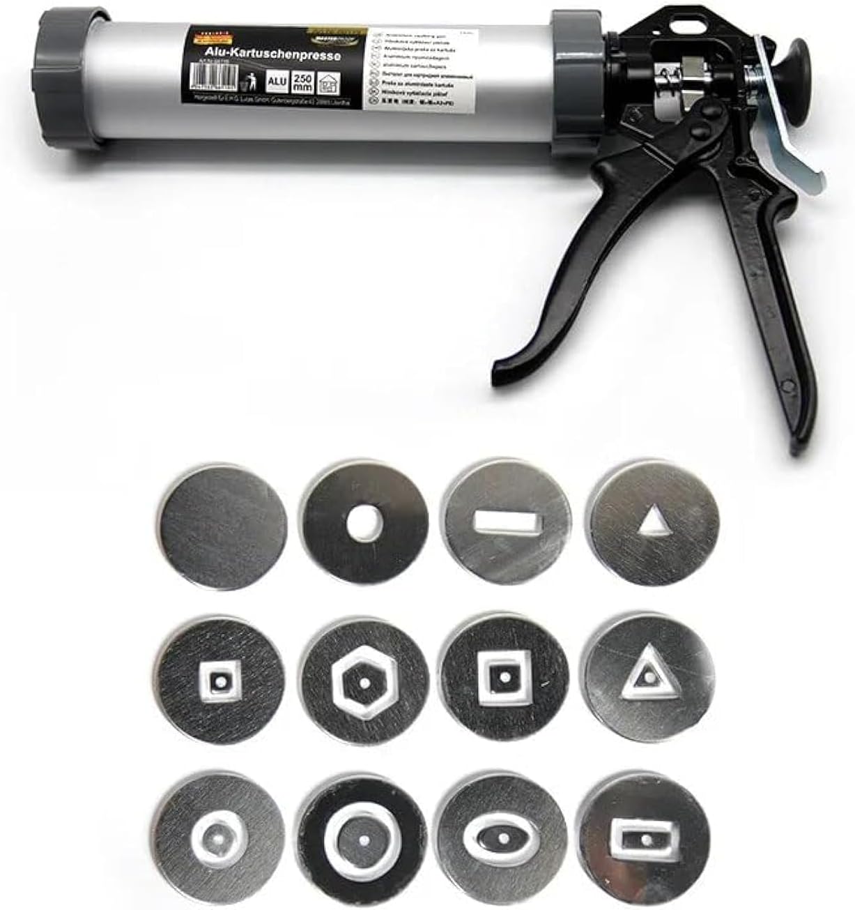 Amazon.com: Lovemine Versatile Clay Gun,Clay Extruder Gun w/12 ...