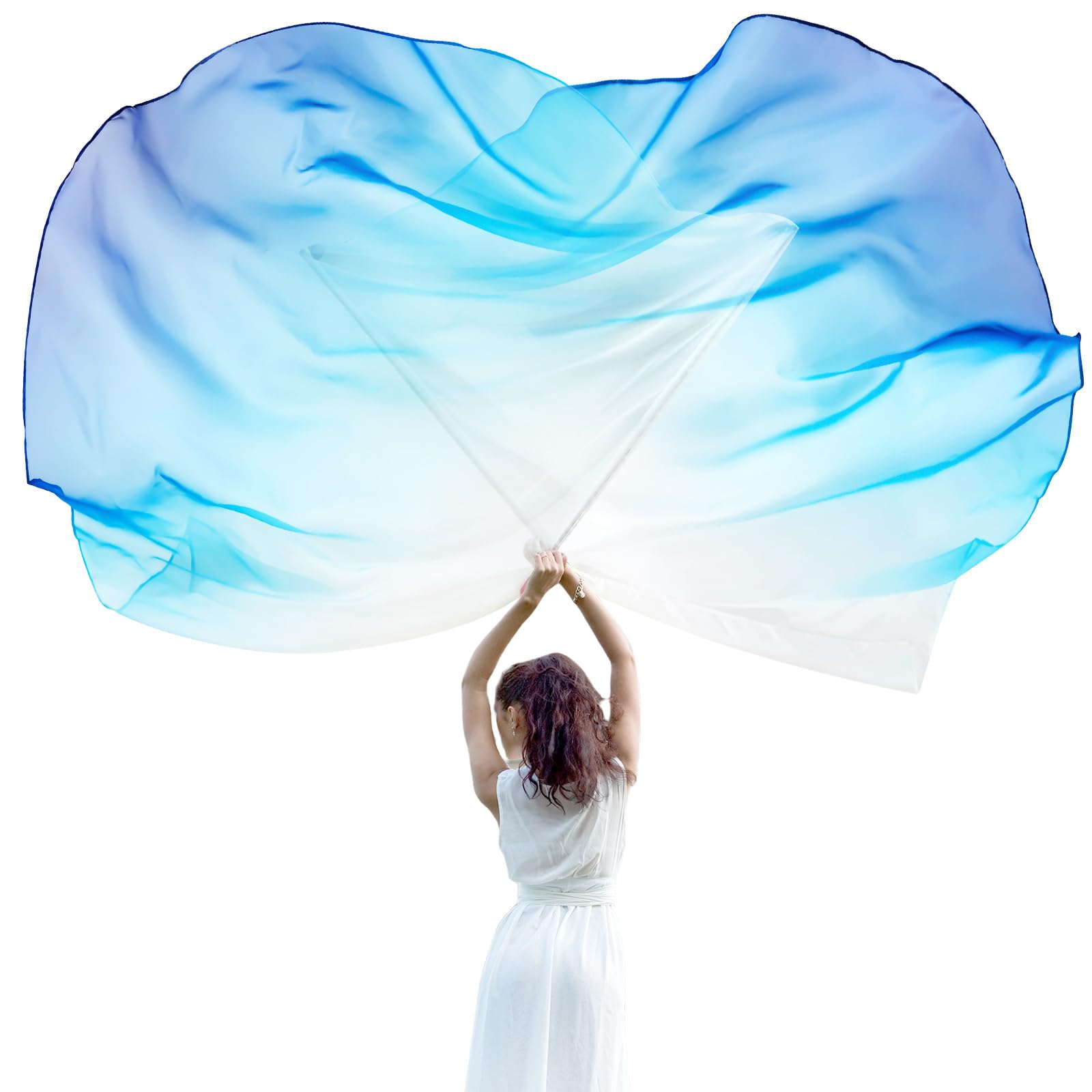 Amazon.com : Jetec 2 Set 55" Praise Dance Flags with Scalable Rods ...