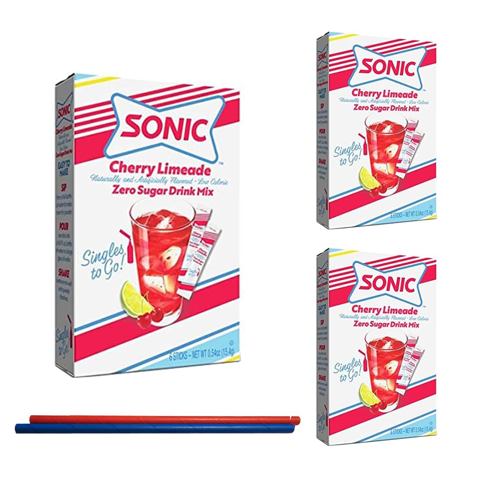 Sonic Drink Mix - Singles To Go Powdered Drink Mix, 3 Boxes with 6 ...