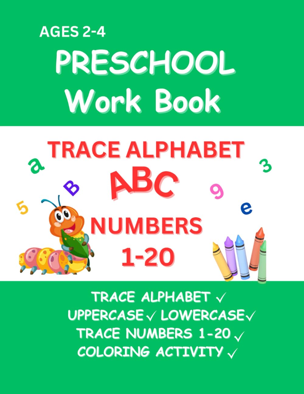 Amazon.com: PRESCHOOL WORKBOOK: Trace Alphabet, Counting, Numbers ...