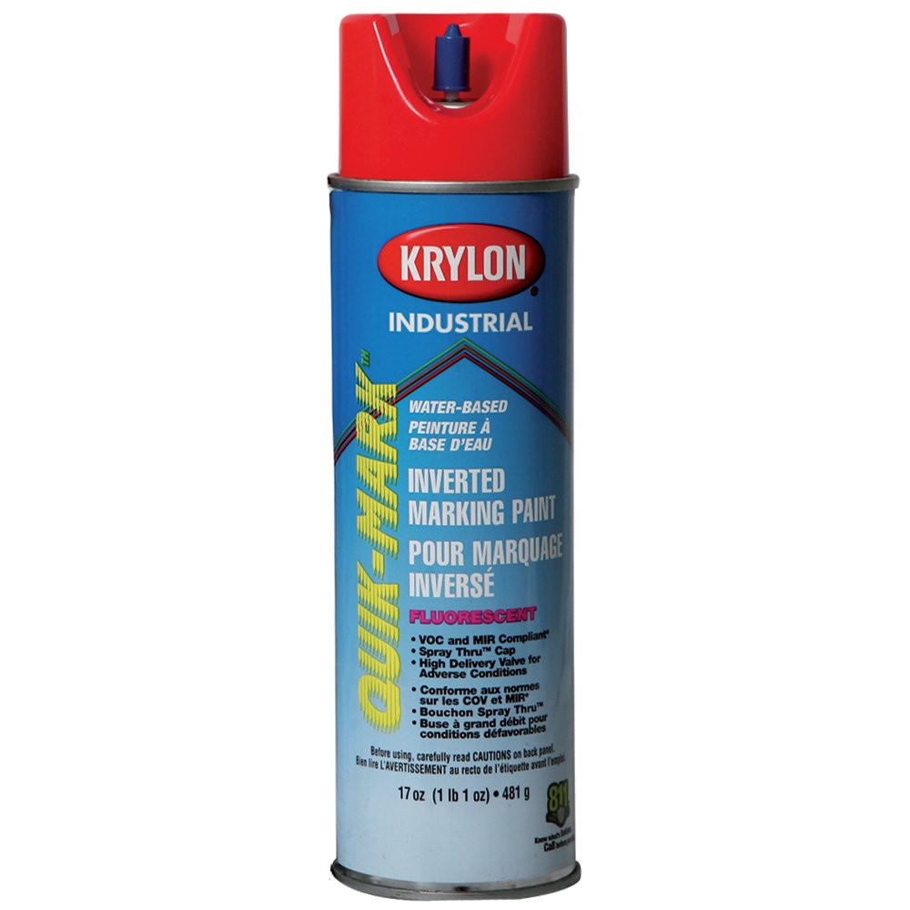 Amazon.com: Krylon A03610000 Quik-Mark Paint, 17 oz, Fluorescent Safety ...