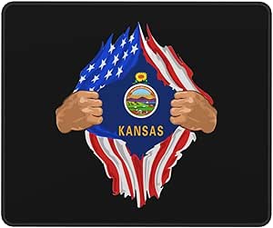 Amazon.com: Hand Tear Flag of Kansas Mouse Pad 10 X 12 in Computer ...
