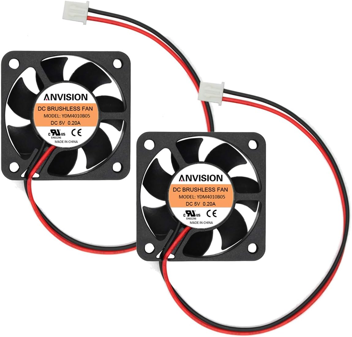 Amazon.com: 2-Packs 40 x 40 x 10mm 4010 12V 0.10A Brushless DC Cooling ...