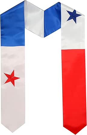 Amazon.com: 2 Pack Panama Panamanian Nation Flag Graduation Stole ...