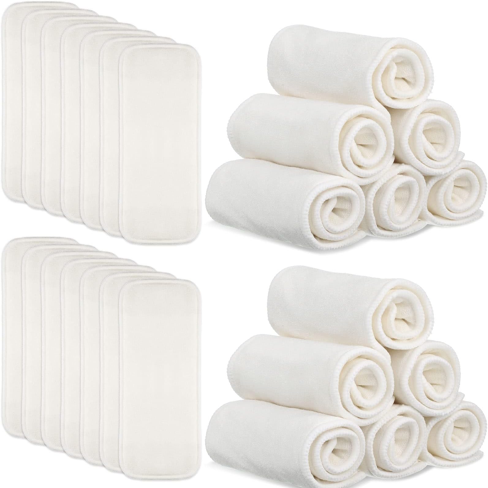 Amazon.com: Hemp Diaper Inserts: Overnight Cloth Diaper Doubler Booster ...