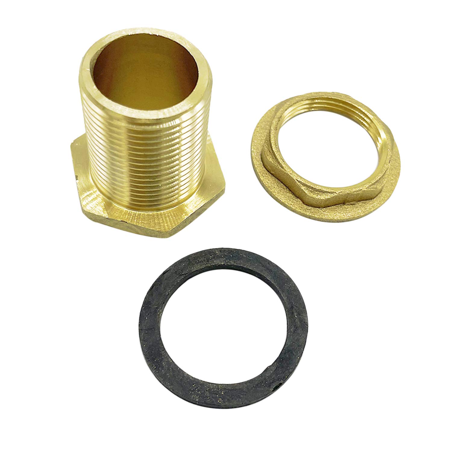 Snapklik.com : Metaland 1" Male Brass Water Tank Connector Bulkhead ...