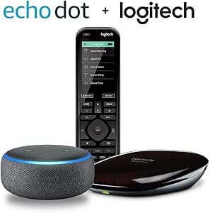 Amazon.com: Echo Dot (3rd Gen) - Charcoal Fabric Bundle with Logitech ...