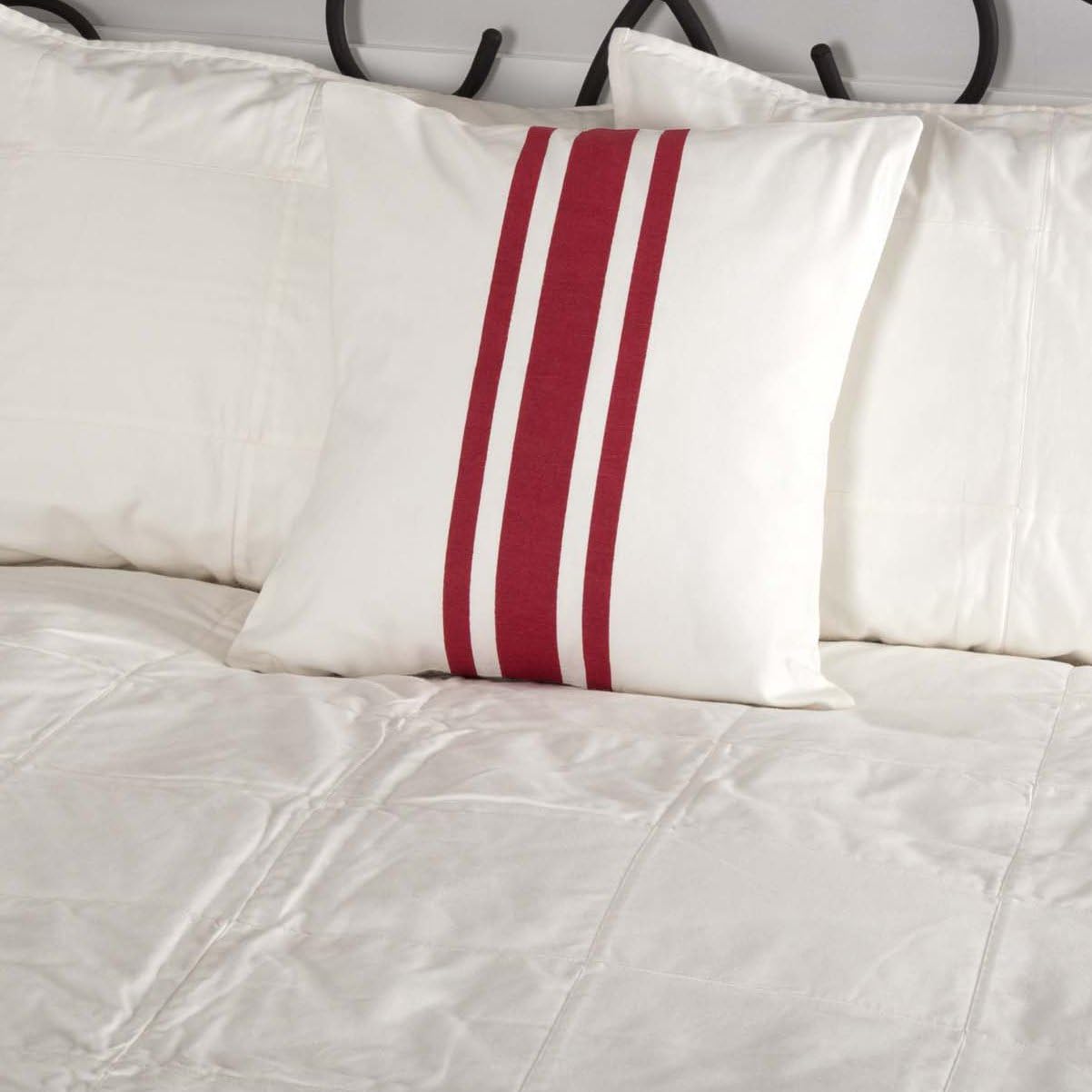 Amazon.com: Piper Classics Silo Hill Red Stripe Pillow Cover 18x18 ...