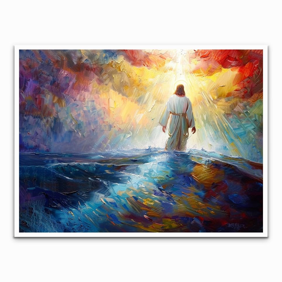 Jesus Walking On Water Painting Jesus Walking On Water Painting By