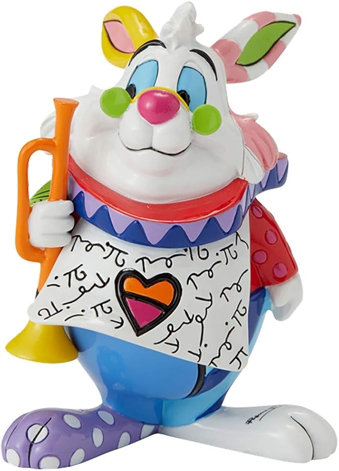 Disney Britto White Rabbit Mini Figurine : Amazon.co.uk: Home & Kitchen