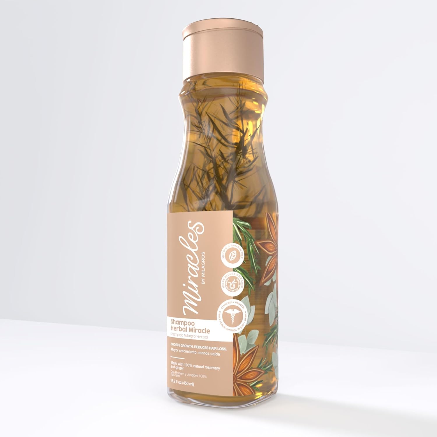 Amazon.com : Herbal Miracle Rosemary Shampoo Salt-Free for Oily Hair ...