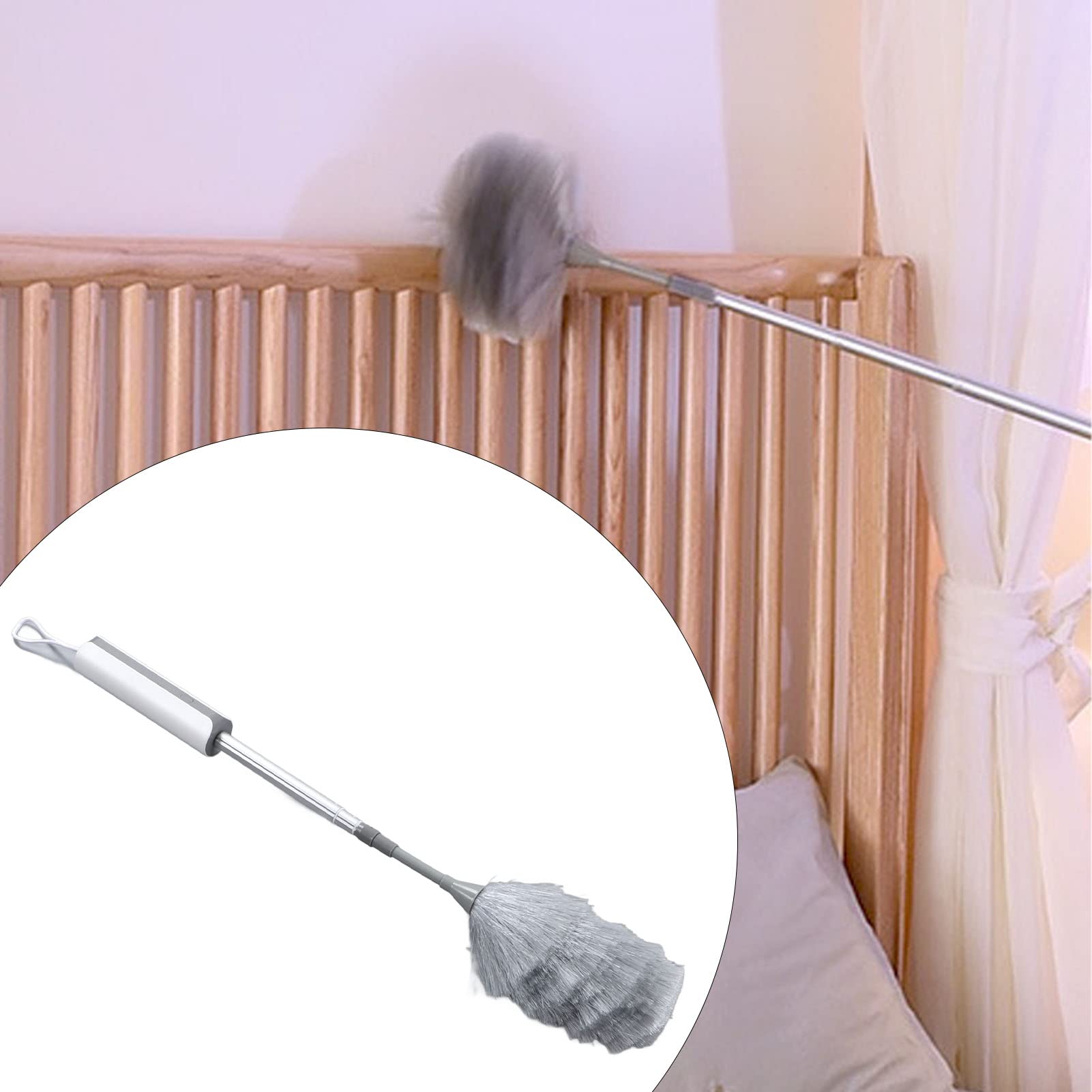 Amazon.com: 360 ° Spin Electric Feather Duster, USB Rechargeable Duster ...