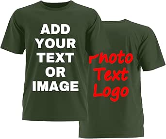 Custom T Shirts for Men Women Personalized T Shirt Tee Customize Shirt ...