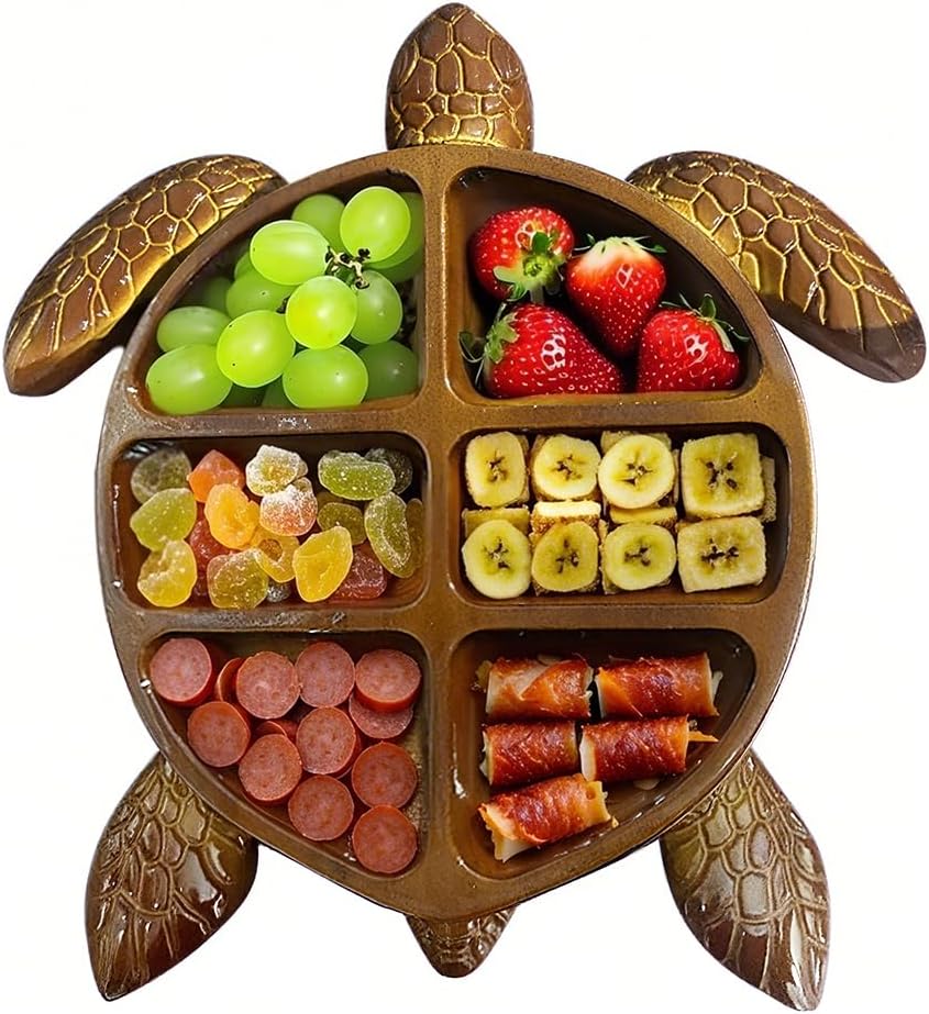 Amazon.com | Sea Turtle Charcuterie Board – 11" Ocean Themed Wood ...