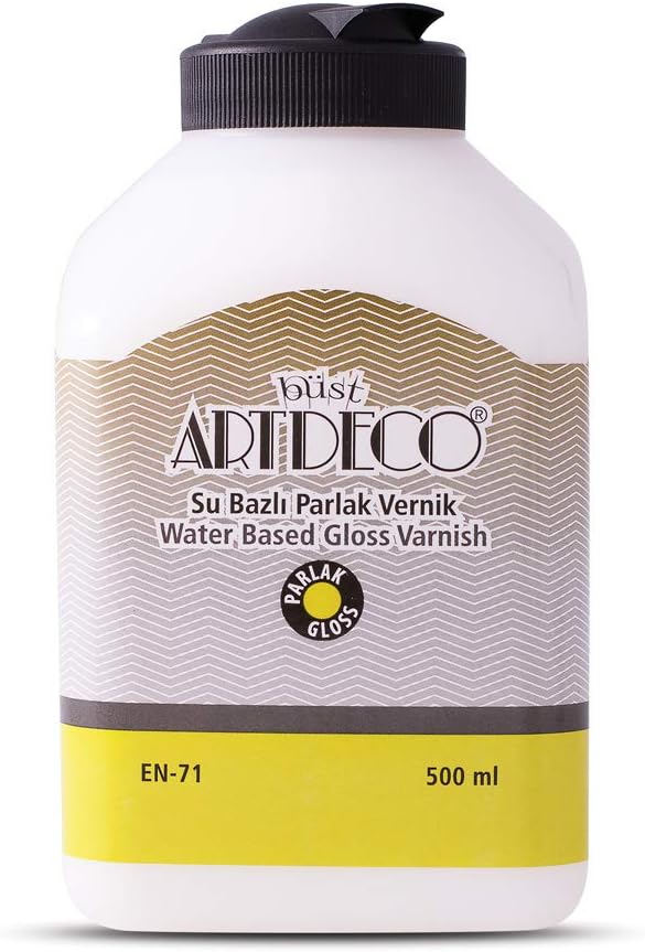Amazon.com: Artdeco Water-Based Gloss Varnish, 500ml : Toys & Games
