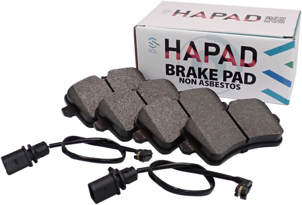 Amazon | HAPAD リア ブレーキパッド ディスクパッド 左右セット A4 8K B8 RS4 A6 4G C7 A7 4G ...