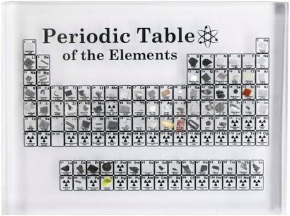 Amazon.com: Mini Pocket Periodic Table of Elements with 83 Real ...