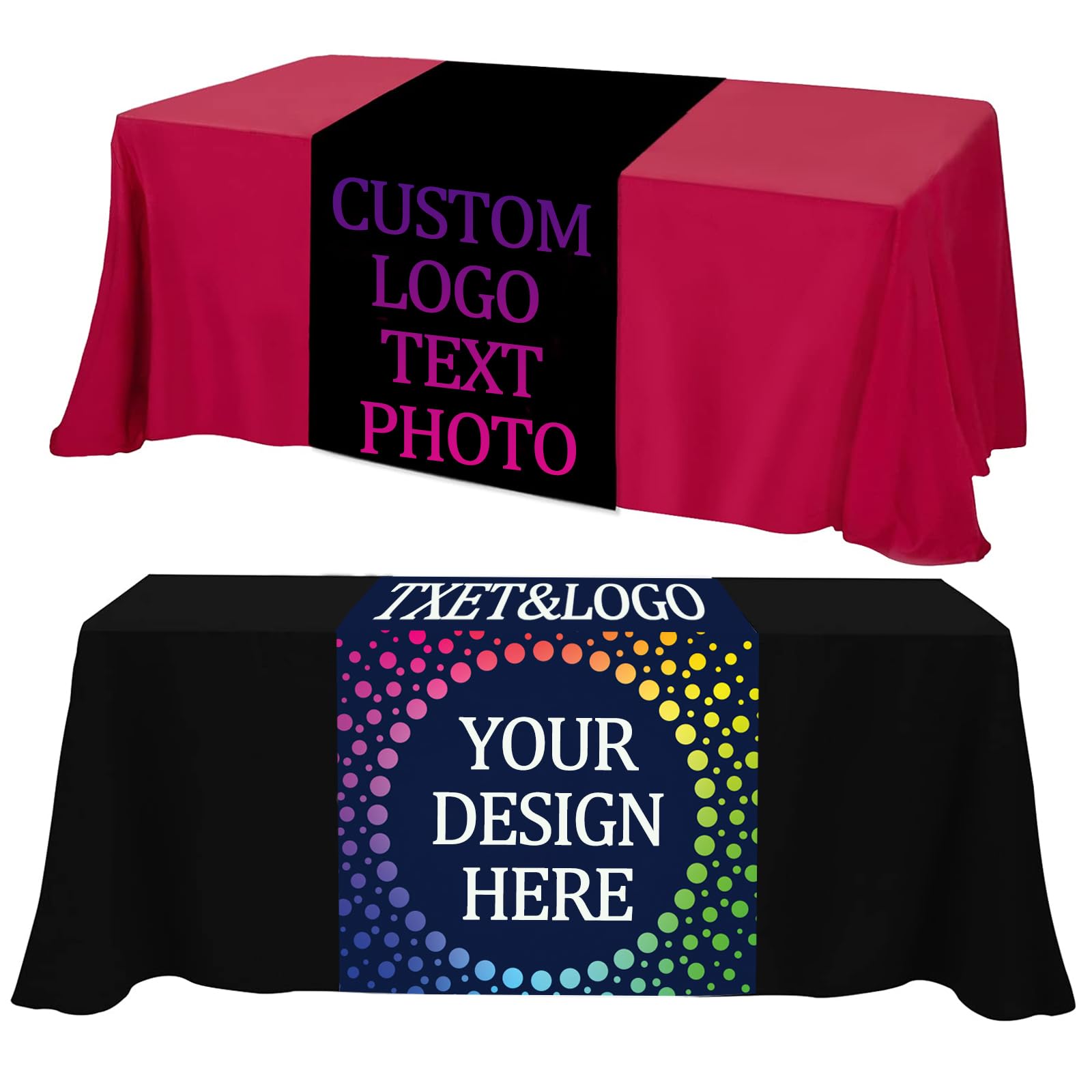 Amazon.com: Custom Table Runner 24"x72" with Business Logo, DIY ...