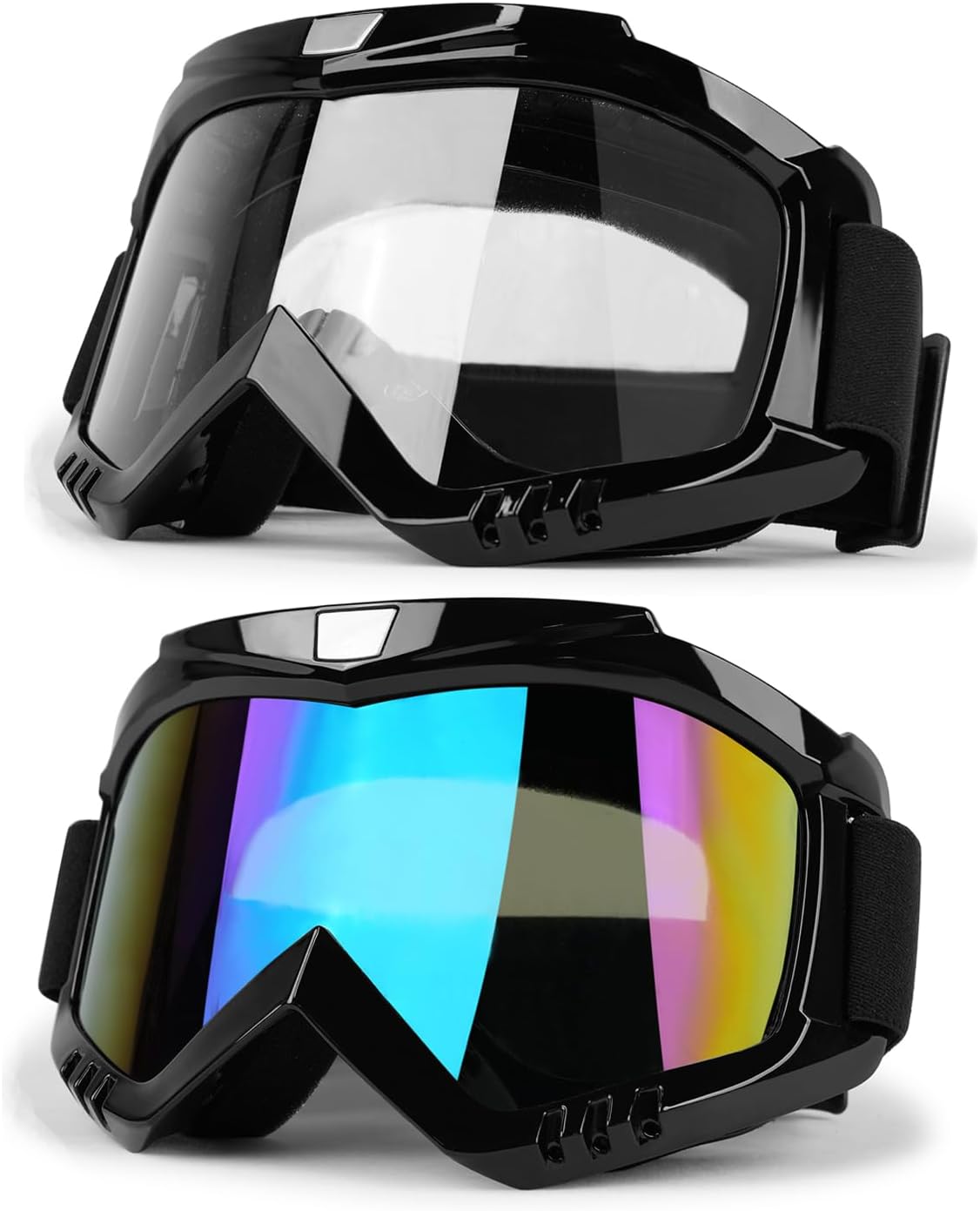 Amazon.com: LMAVAG Dirt Bike Goggles 2-Pack ATV Goggles Motorcycle ...