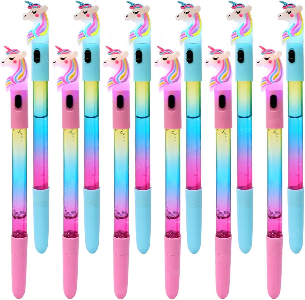 Buy Toyshine Pack of 12 Unicorn Colorful Pens for Girls, Boys - Unicorn ...