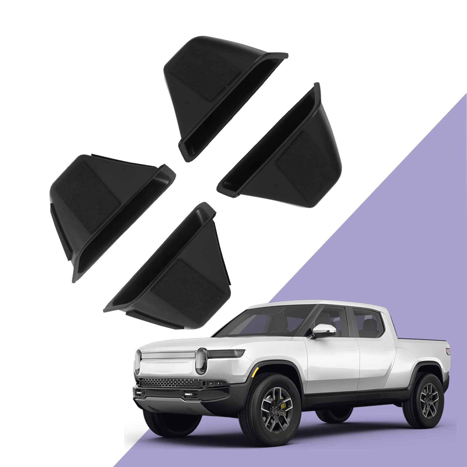 Buy LUWU for 2022 Rivian R1T Front/Rear Door Side Storage Box 2023 R1T ...