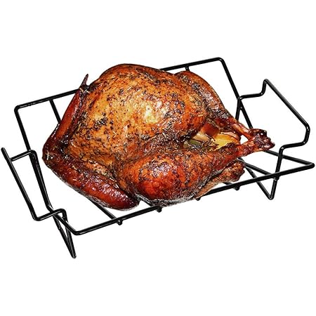 Amazon.com: Cave Tools Chicken & Turkey Roasting Rack for Smoker, Grill ...