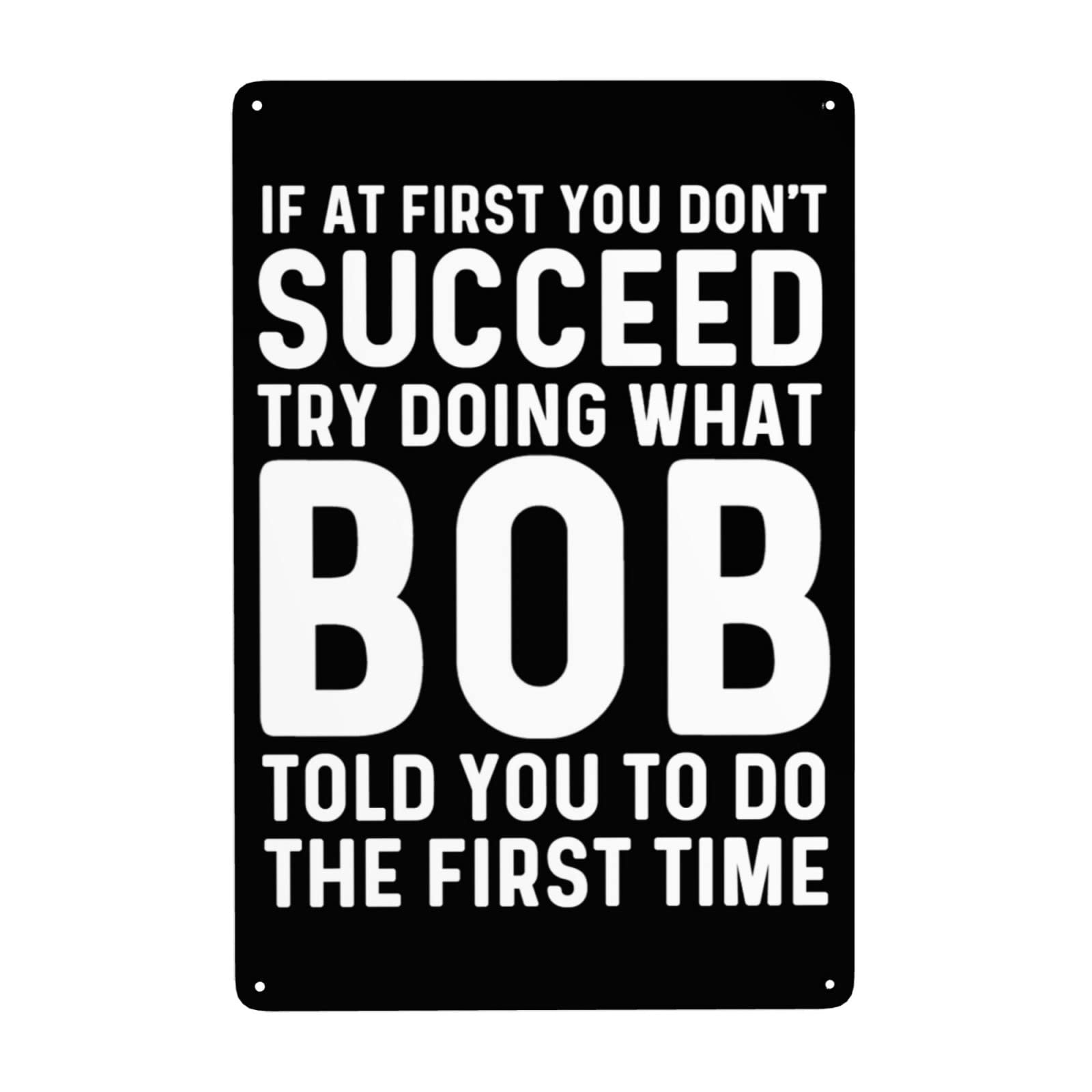 Amazon.com : If At First You Don'T Succeed Try Doing What Bob Told You ...