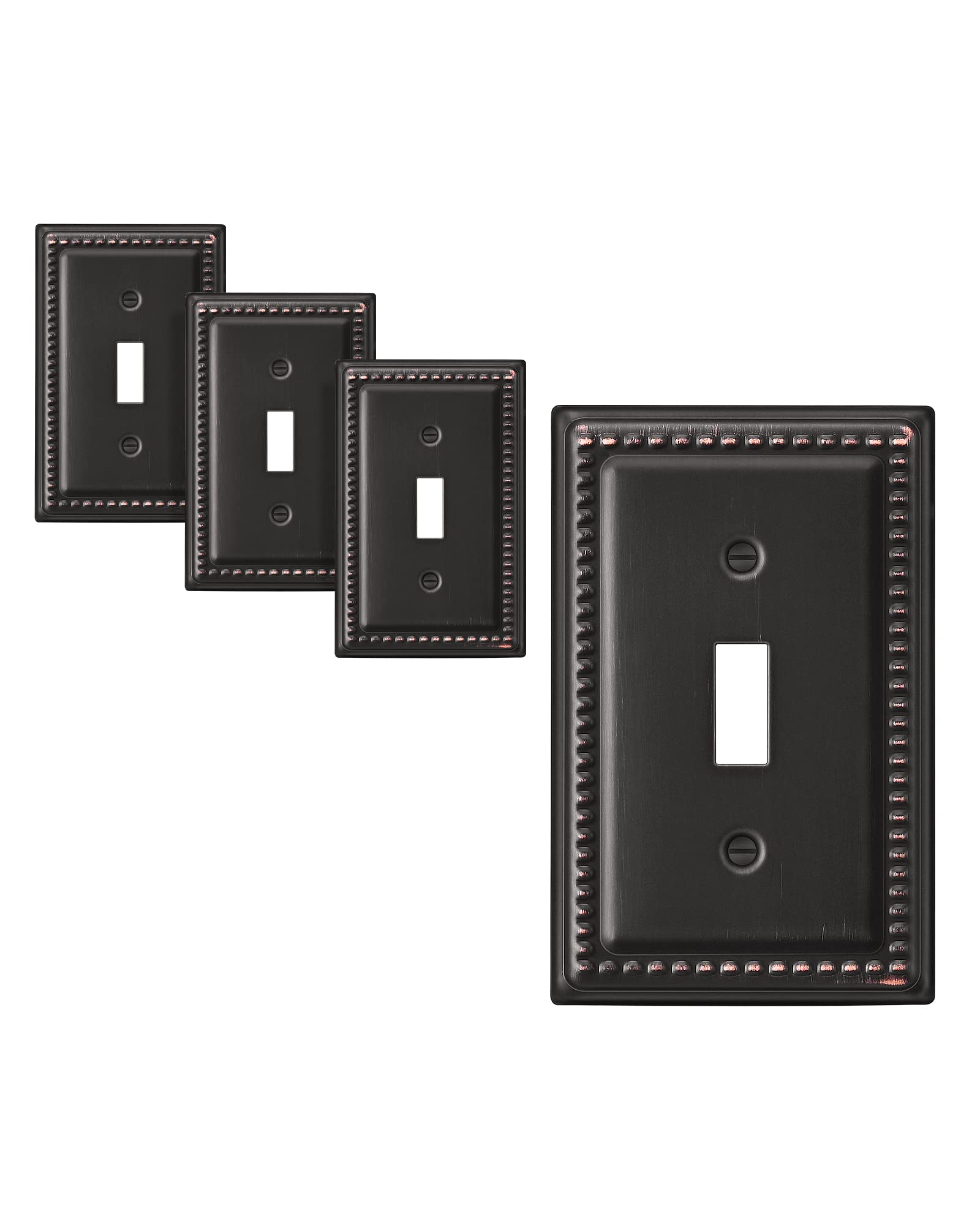 DEWENWILS Decorative Light Switch Cover, Metal Toggle Light Switch Wall ...